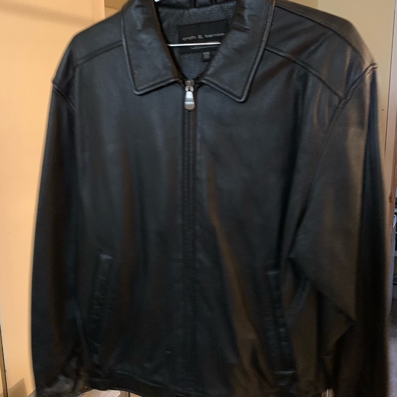 croft & barrow | Jackets & Coats | Mens Black Leather Jacket | Poshmark